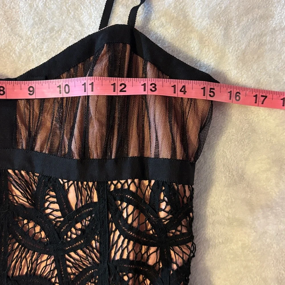 Betsey Johnson | Dresses | Betsey Johnson Sheer Black Lace Cocktail ...